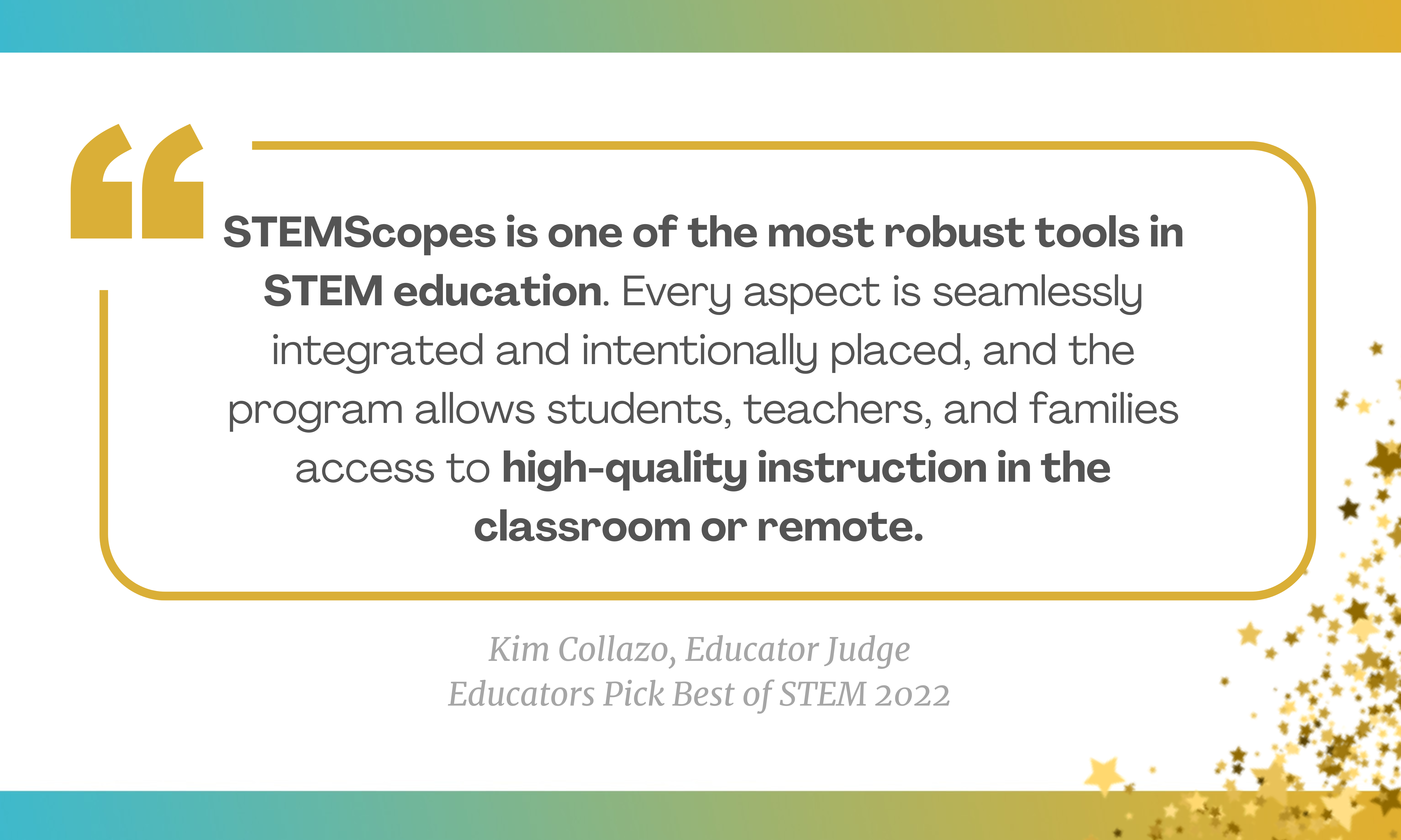 2022 Winners of Best of STEM - Educators Pick Best of STEM Awards