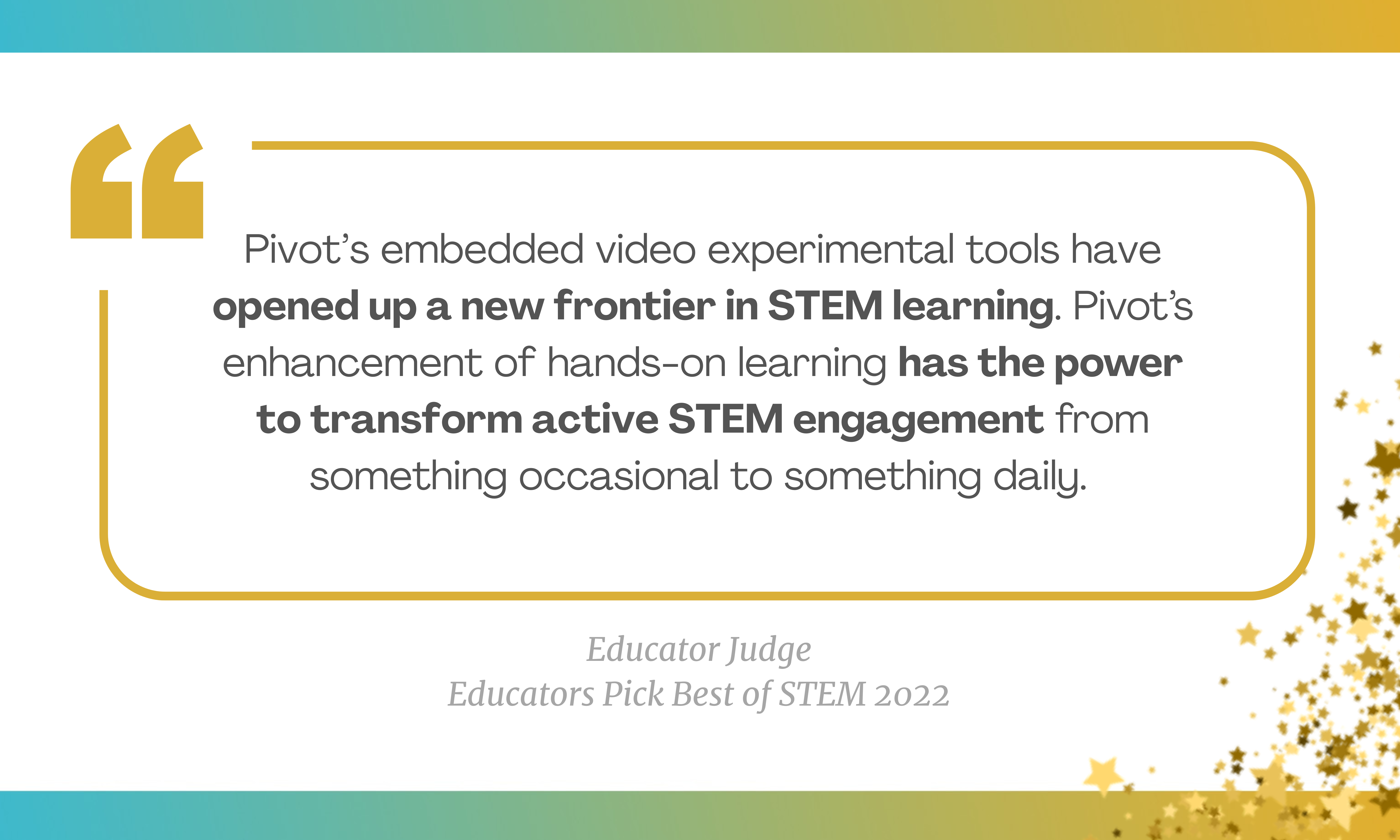 2022 Winners of Best of STEM - Educators Pick Best of STEM Awards